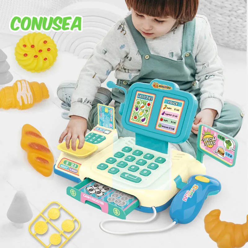 Children-s-Toy-Cash-Register-with-Lights-Sounds-Pretend-Play-Calculator ...