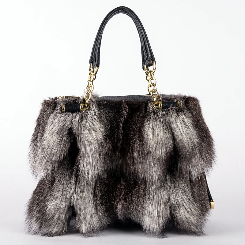 Luxury-Real-Fox-Fur-Women-Handbags-Genuine-Leather-Newest-Party ...