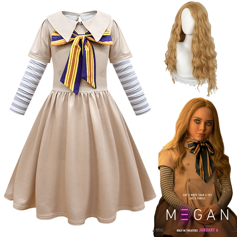 M3GAN-Cosplay-Costume-Megan-Dress-AI-Doll-Robots-Dress-Top-Bag-Wig ...