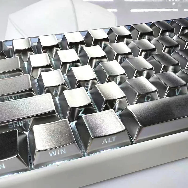 New Wooting 60 & MageGee ACE68 Keycaps Cherry Profile Silver Side ...