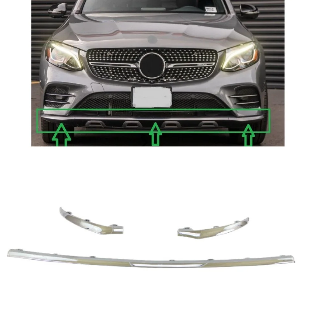 Front-bumper-chrome-trim-For-Mercedes-Benz-GLC-Class-W253-OEM ...