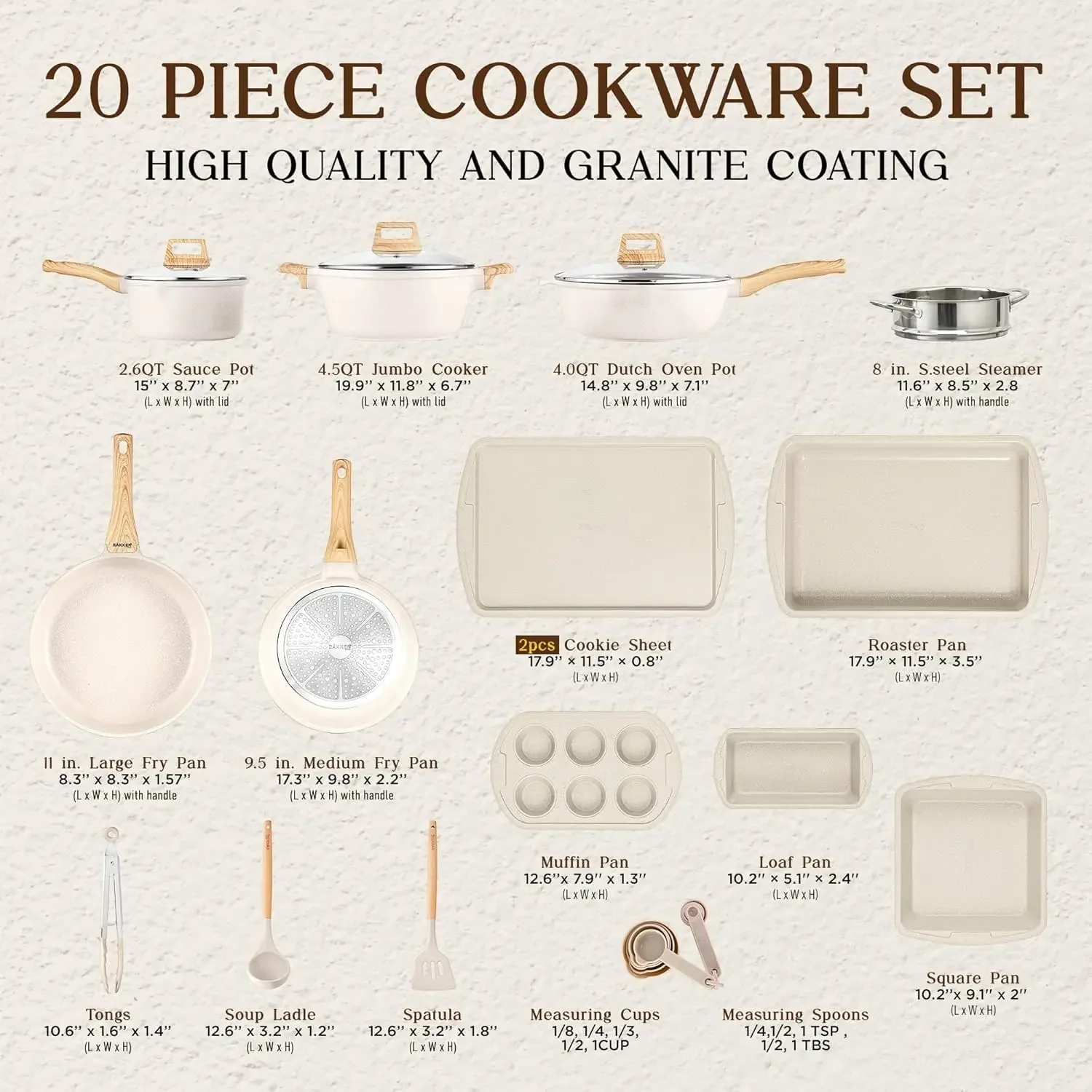 20-Piece Kitchen Cookware Set – TOP STOCK KITCHEN SHOP
