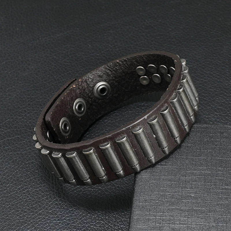 Black Adjustable Popular Stainless Steel Ins Wide Trendy Alloy Bullet ...