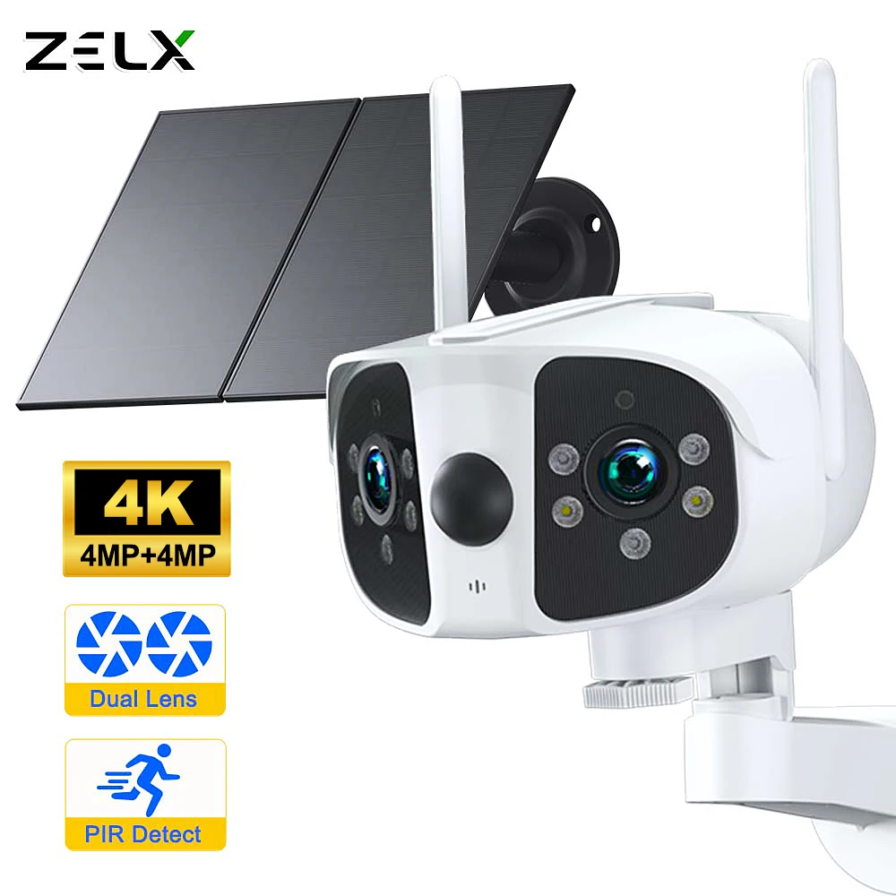 4K-8MP-Wifi-Solar-IP-Camera-Dual-Lens-Dual-Solar-Panel-180-Wide-Angle ...