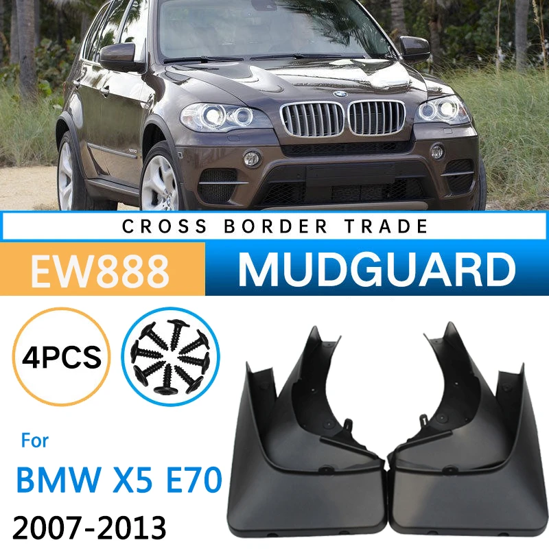 Mudguards For BMW X5 E70 2007 2008 2009 2010 2011 2012 2013 Mudflap Fender Mud Flaps Guard ...