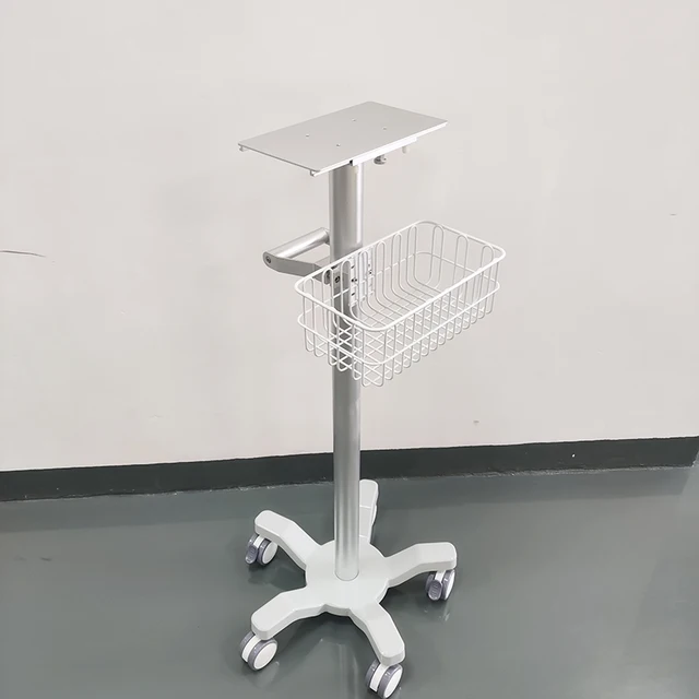 Medical Standing Trolley Rolling Cart Aluminium Alloy Trolley For ...