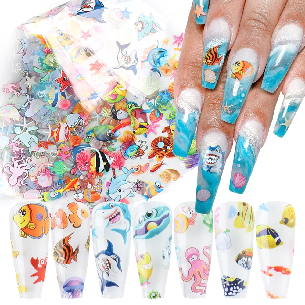 Tropical Fish Nail Art