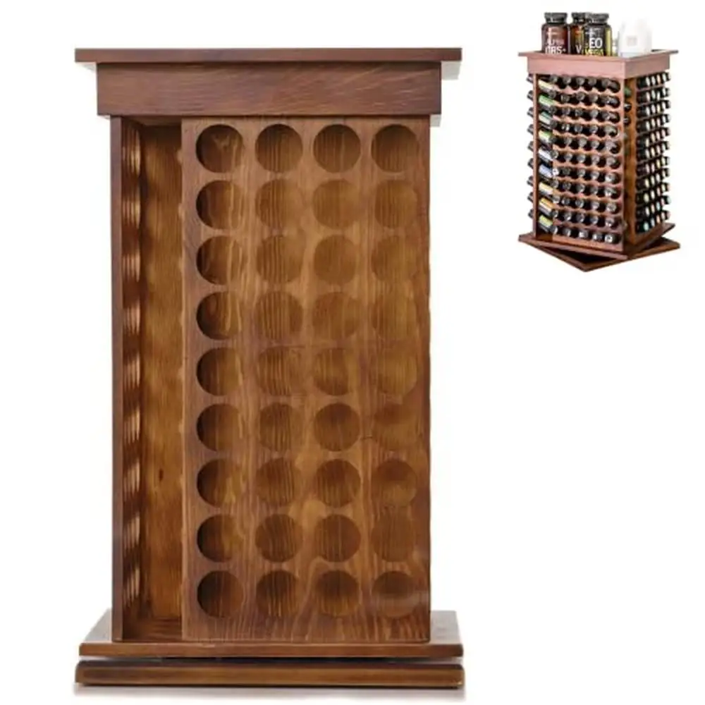 Wooden-Rotating-Essential-Oil-Storage-Rack-15ml-Bottles-182-Bottle ...