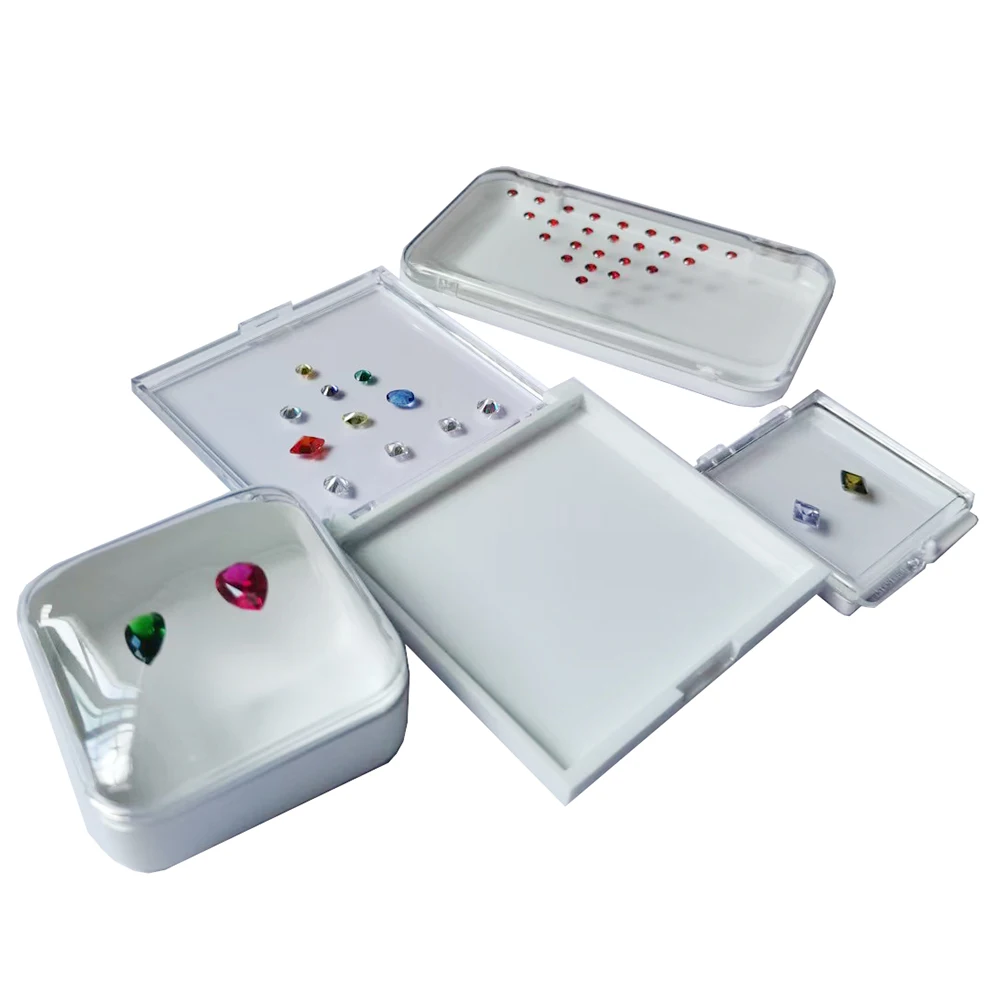 Transparent Loose Diamond Jewelry Storage Box Gemstone Package Case ...