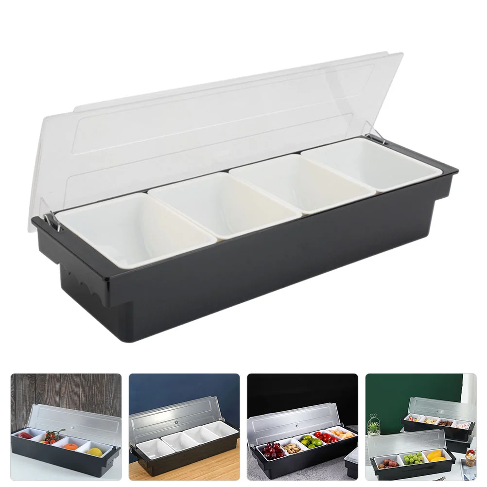 Bar-Topping-Organizer-Multi-Grid-Seasoning-Box-Food-Tray-Dry-Fruit ...