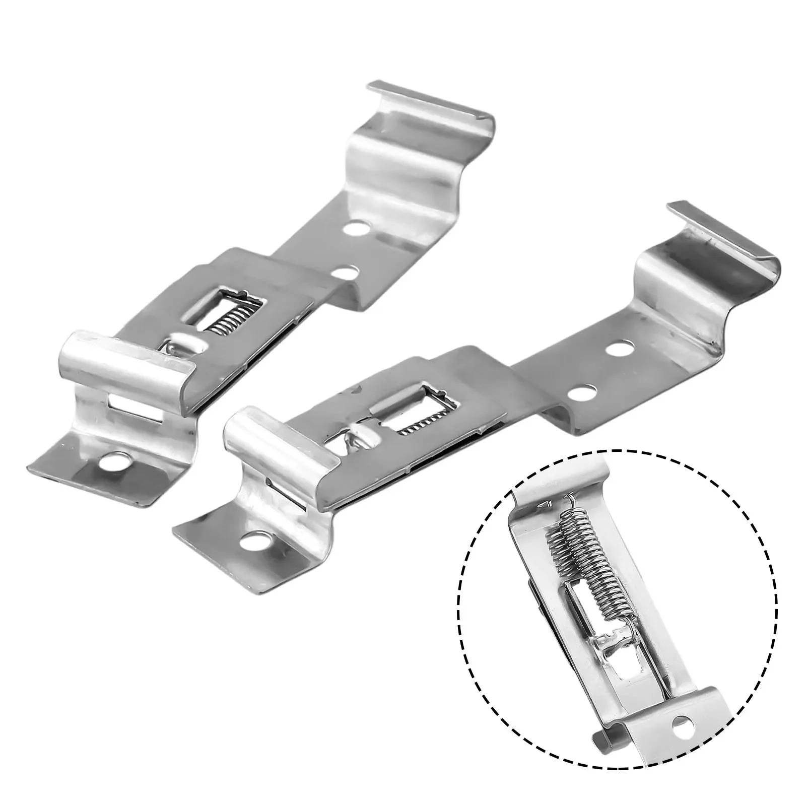 2Pcs-Frame-Number-Plate-Clip-Spring-Holder-Truck-Car-Trailer-Loaded ...