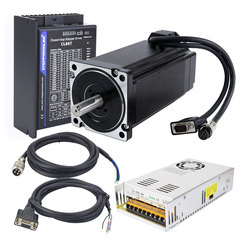 STEPPERONLINE 1-Achsen Nema 34 12Nm Closed-Loop Schrittmotor-Kit Hybrid ...