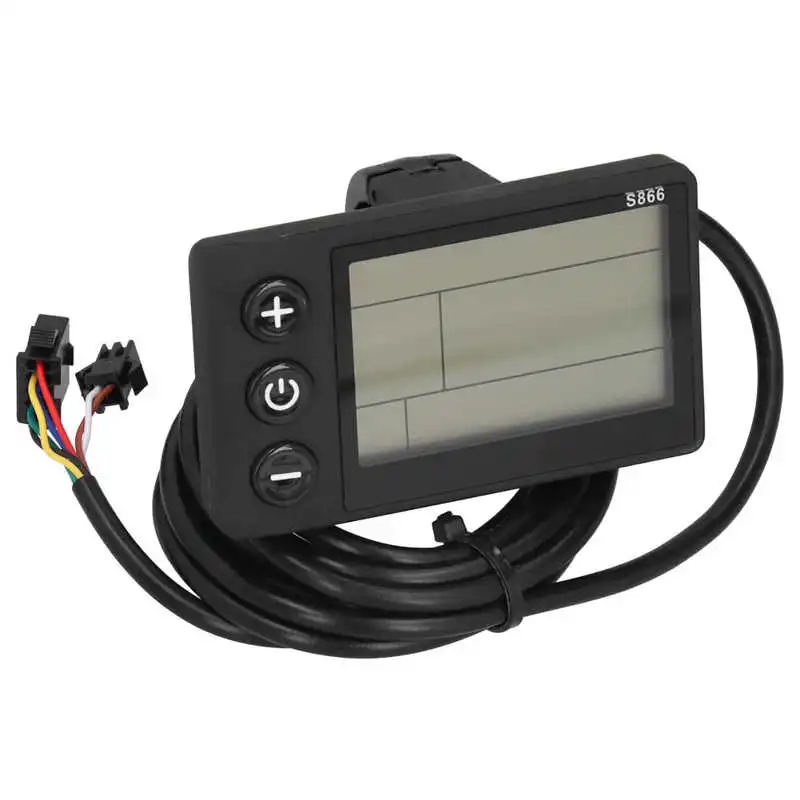 24V-36V-48V-Electric-Bike-Display-S866-Waterproof-LCD-Display-Panel ...