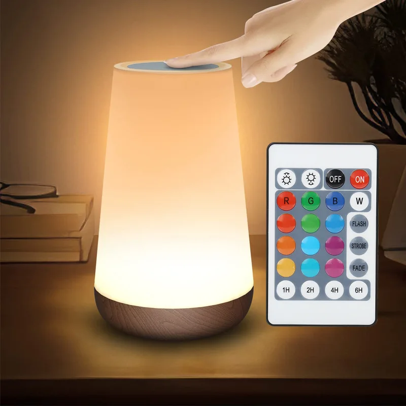 13-Color-Portable-Desk-Lamp-Bedside-Lamps-For-Bedroom-Camping-Night ...