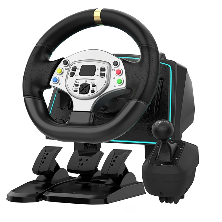 High-quality-Steering-Racing-Wheel-with-2-gears-upshift-switch-for-PC ...