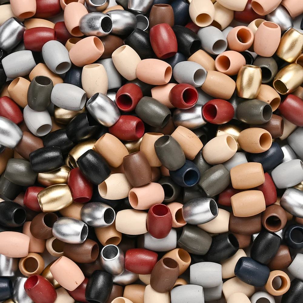 100pcs Mixed Oval Acrylic Large Hole Beads for Jewelry Making DIY ...