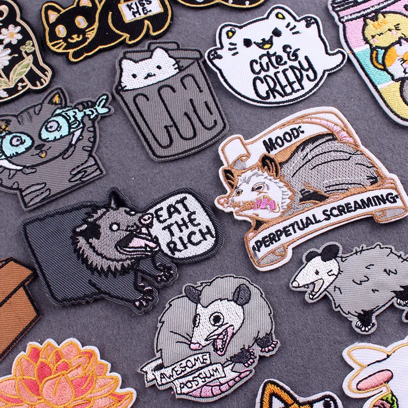 Funny-Possum-Patch-Iron-On-Patches-On-Clothes-Cute-Animal-Patches-For ...