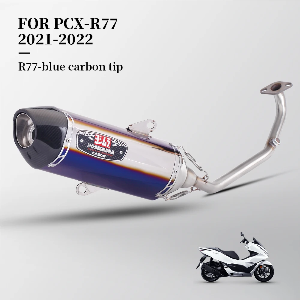 For-HONDA-PCX160-PCX150-2021-2023-full-Motorcycle-Exhaust-Muffler-pipe-Modified-Connection ...