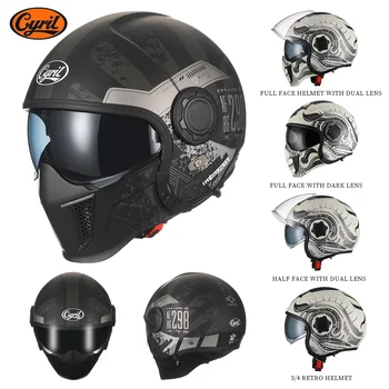 Modular Motorcycle Helmet Full Face Helmet Open Face Helmet Double Lens ...