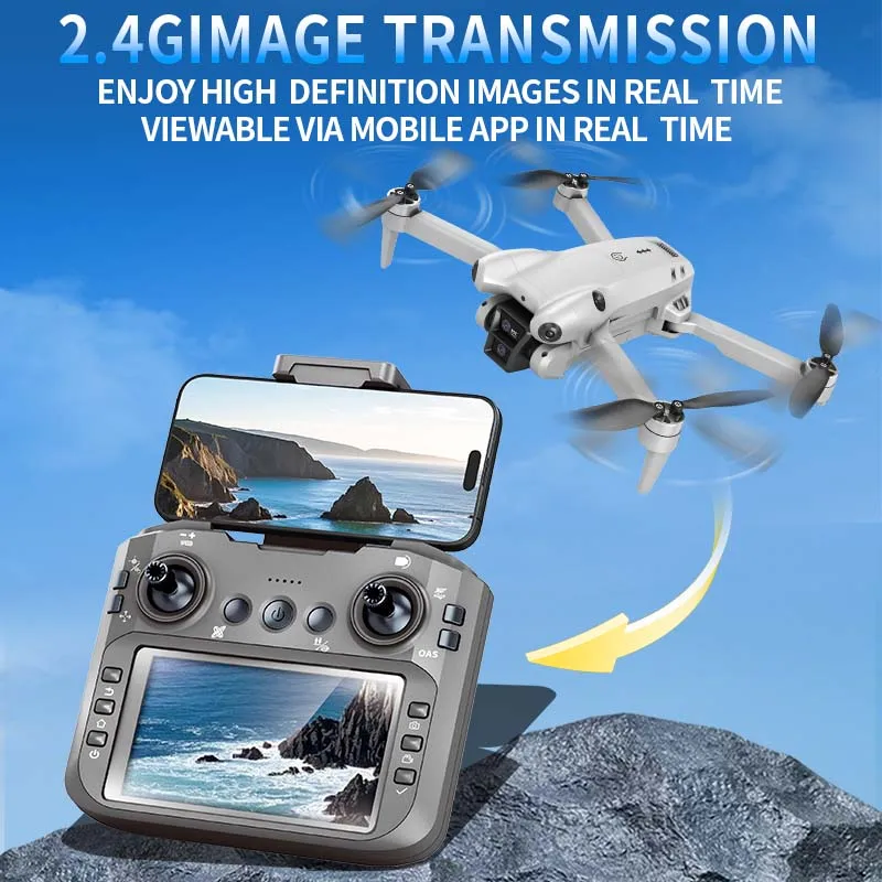 S101 Drone 8K HD Professinal Dual Camera 5G WiFi 120° Wide-angle ESC ...