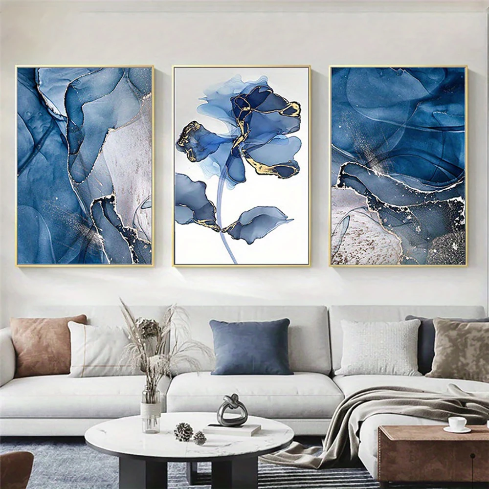 e flores pintura em tela parede quadros decorativos para sala de estar ...