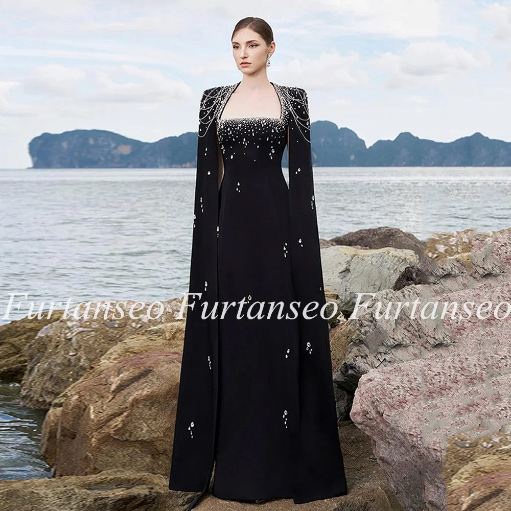 Saudi-Arab-Formal-Occasion-Dresses-Customized-Crystal-Rhinestone-Black ...