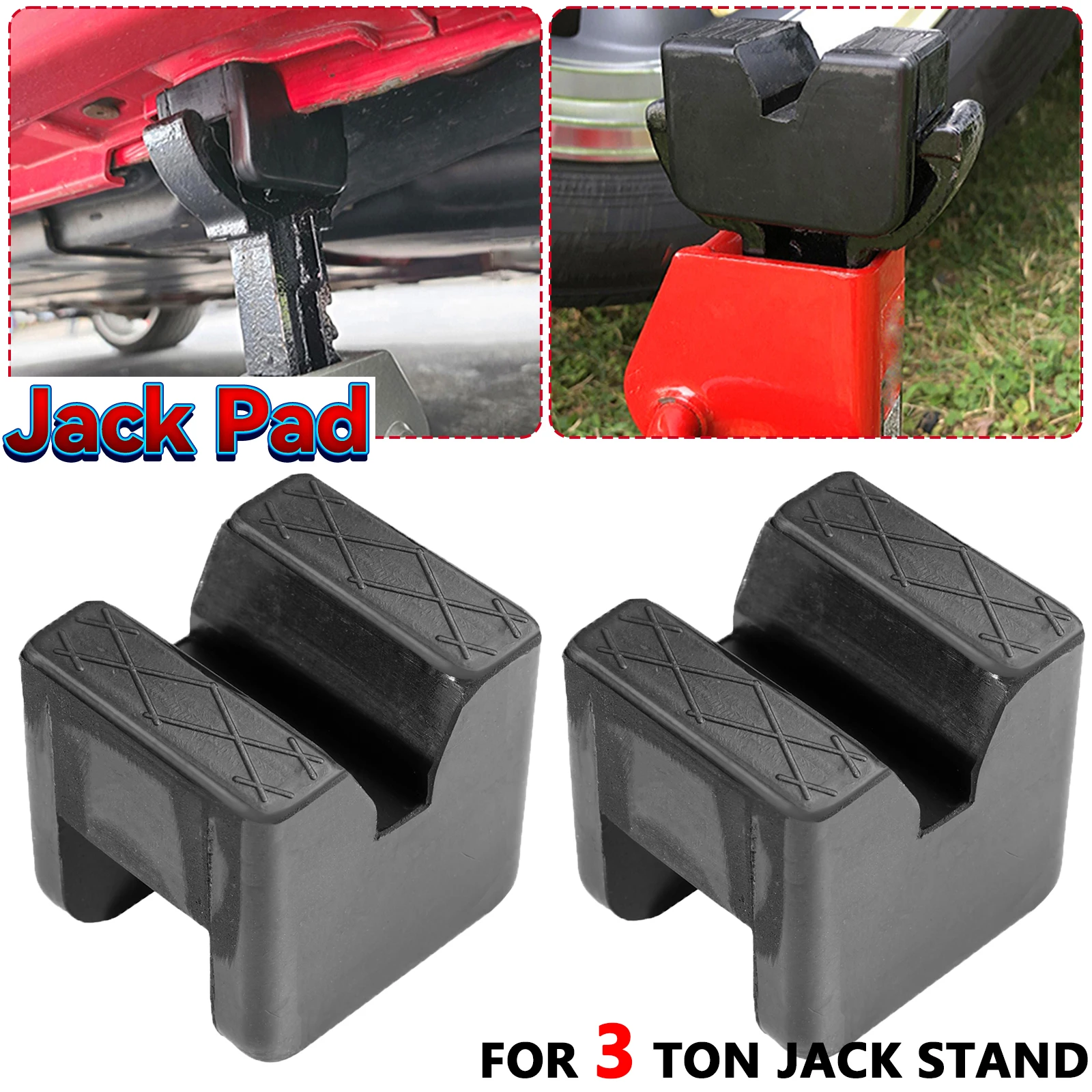 Universal-Car-Rubber-Slotted-Jack-Stand-Pad-Lift-Pads-Adapter-Repair ...