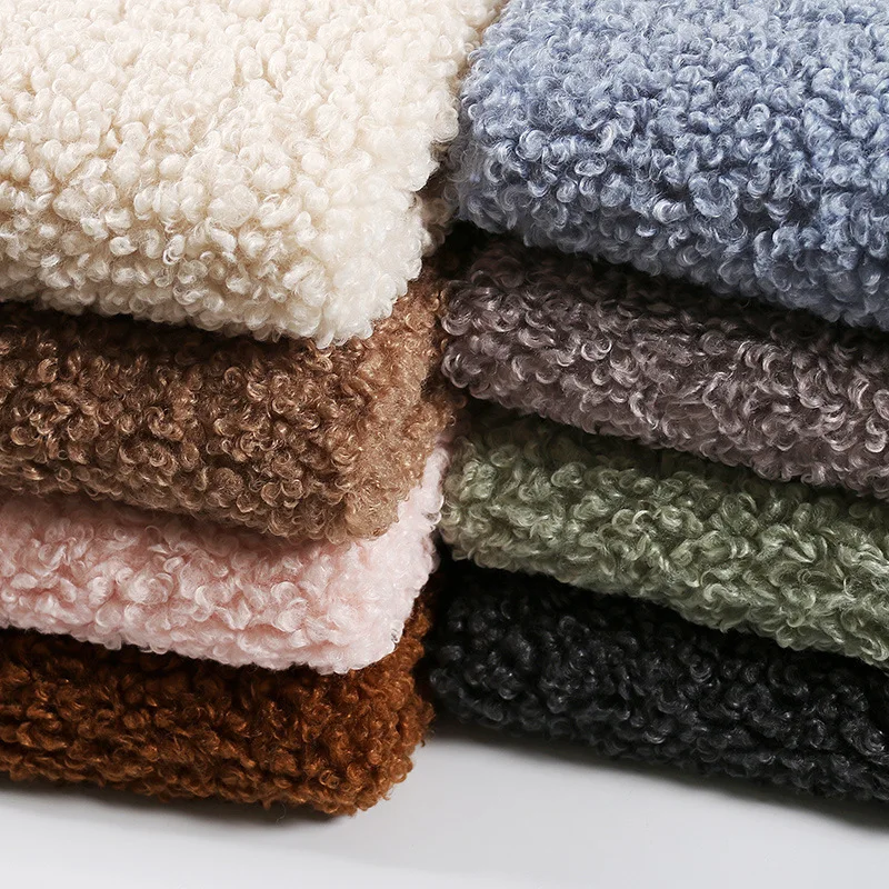 45x50cm Thickening Soft 100% Polyester Middle Sheep Roll Wool Fleece ...