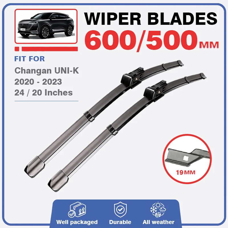 Front Wiper Blades Set For Changan UNIK UNI-K UNI K 2020 2021 2022 2023 ...