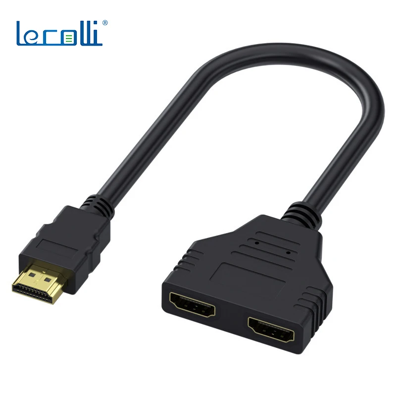 Hdmi Compatible Converter Connection Auxiliary Line One To Two Transfer ...