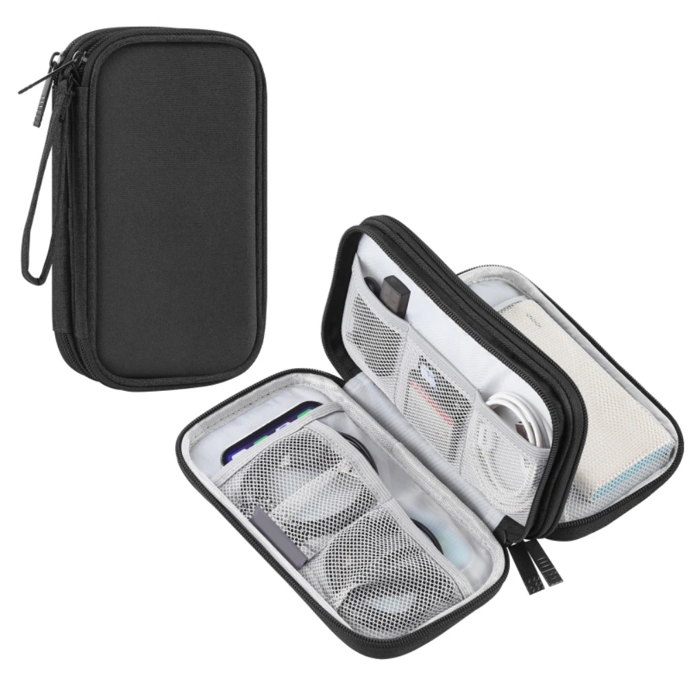 Waterproof-Cable-Storage-Bag-Travel-Carrying-Case-Double-Layer ...