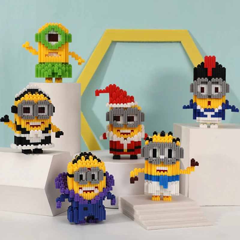 Despicable-Me-Minion-Card-Love-Cartoon-Mini-Building-Blocks-Animation ...