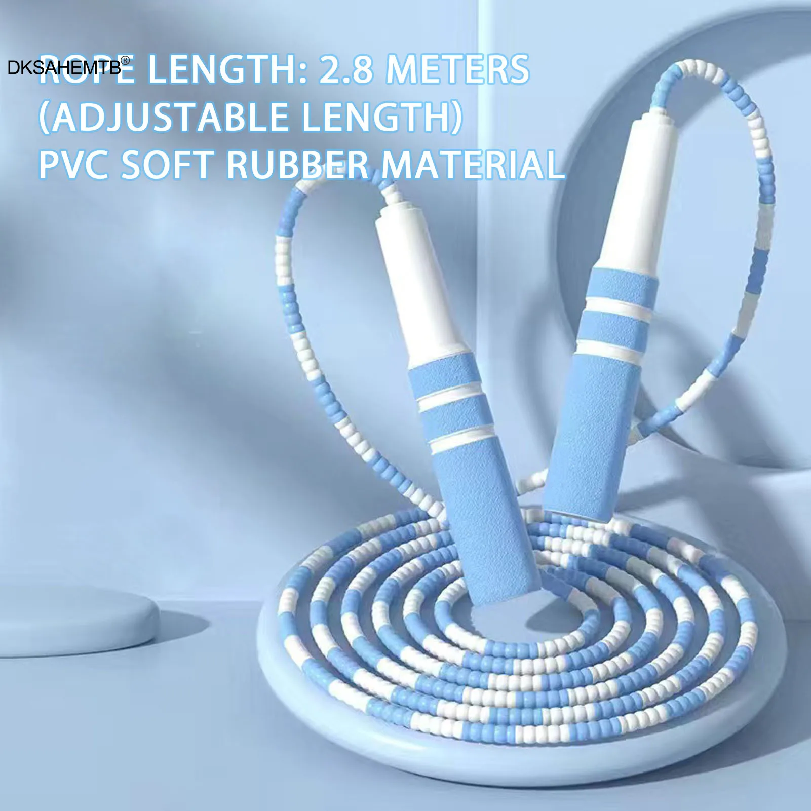 Premium-Adjustable-Jumping-Rope-Durable-Segmented-Soft-Beaded-Skipping ...