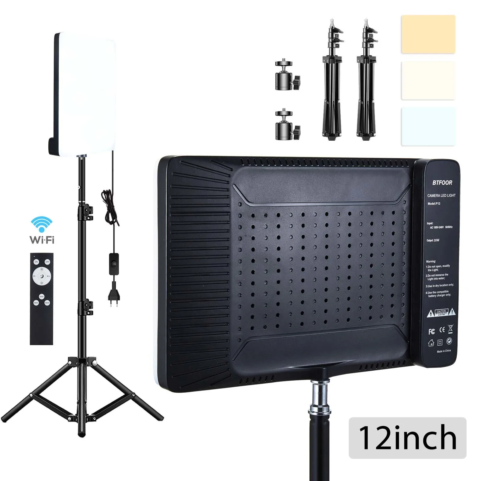 12" 50W LED Photo Studio Light for Tiktok Youbute Game Live Video ...