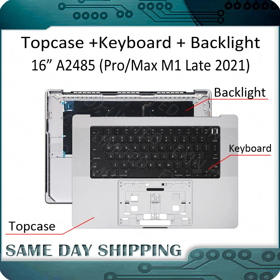 Laptop-A2485-Topcase-with-Keyboard-Backlight-for-Macbook-16-2-M1-Retina ...