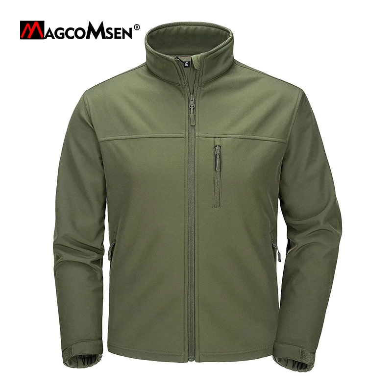 MAGCOMSEN Men's Waterproof Tactical Jacket Military Softshell Jacket ...