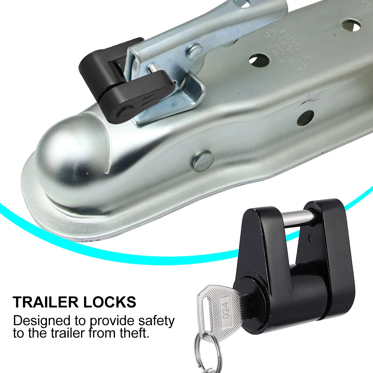 Hook-Locks-Tongue-Receiver-Hitch-Vehicle-Coupler-Trailer-Keyed-Padlocks ...