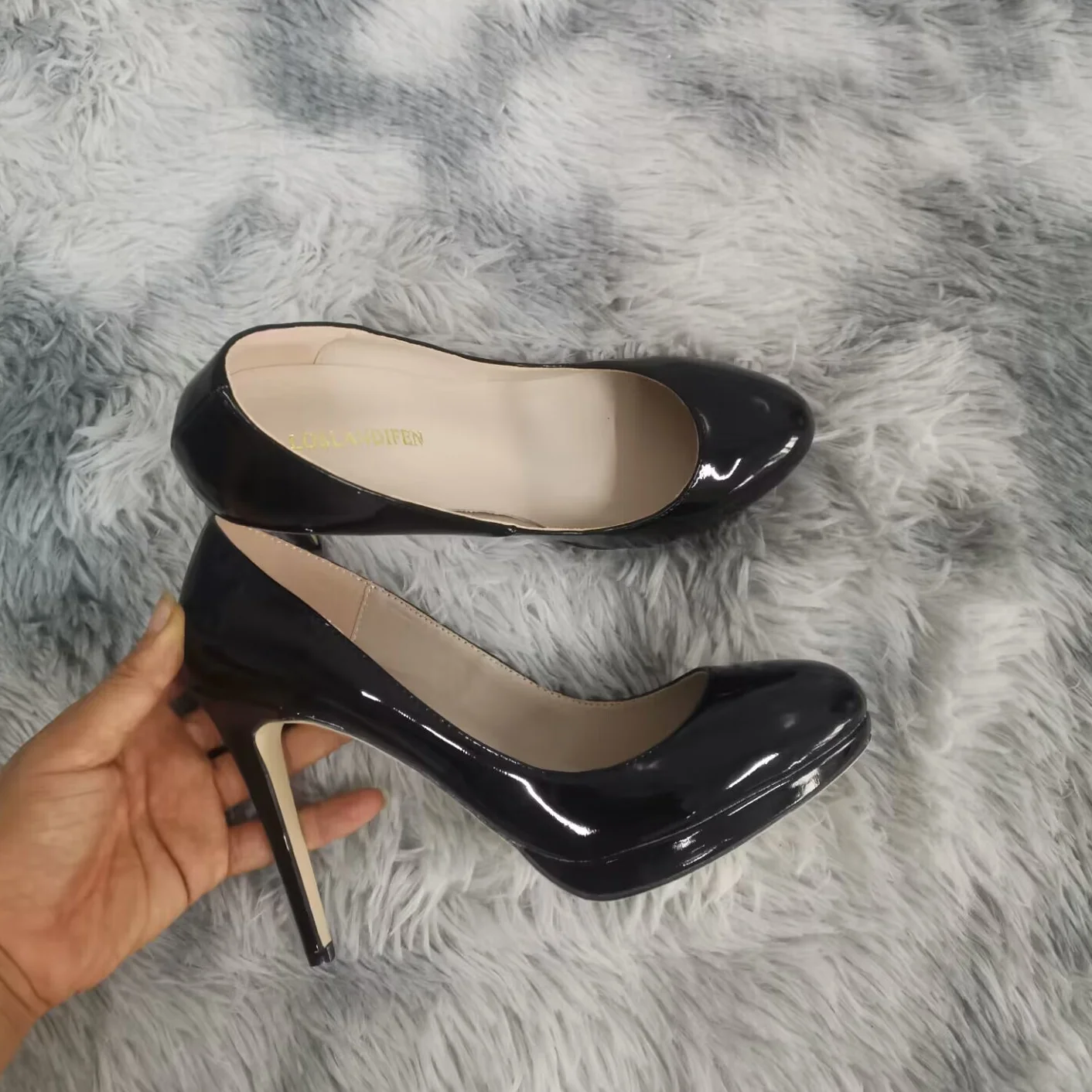 New-2024-Women-Stilettos-Platfrom-Pumps-Sexy-11cm-Round-Toe-High-Heels ...