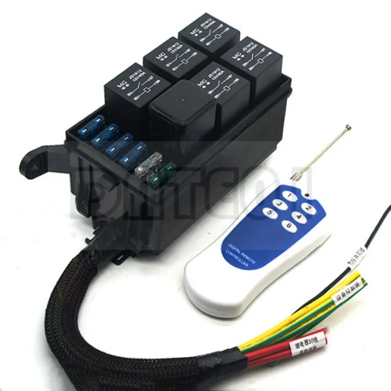 Car-Relay-6-Way-40A-Wireless-Remote-Control-Electromagnetic-Magnetic ...