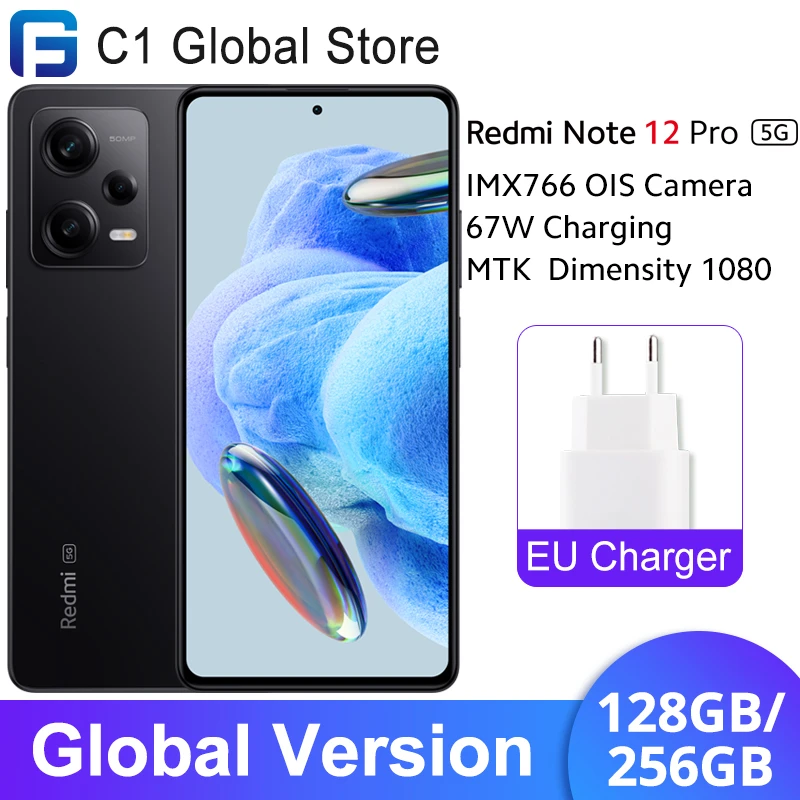 Global Version Xiaomi Redmi Note 12 Pro 5g Smartphone 6gb 128gb Mediatek Dimensity 1080 50mp ...