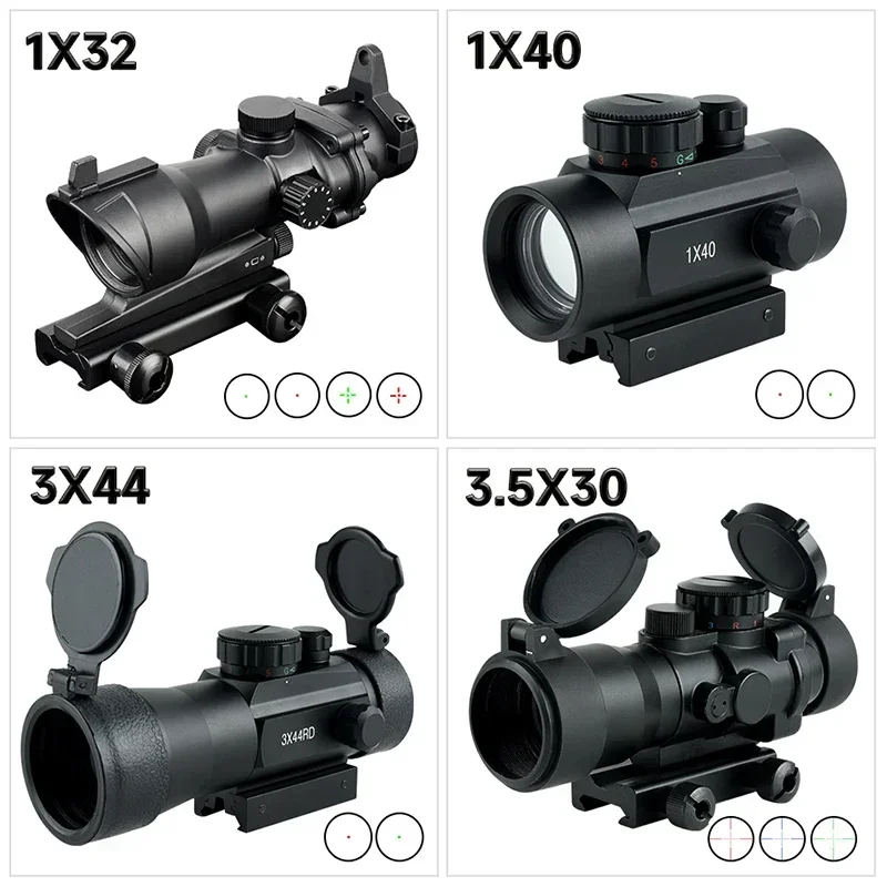 3X44-3-5X30-1X30-1X40-Red-Green-Dot-Sight-Tactical-Optics-Reflex ...