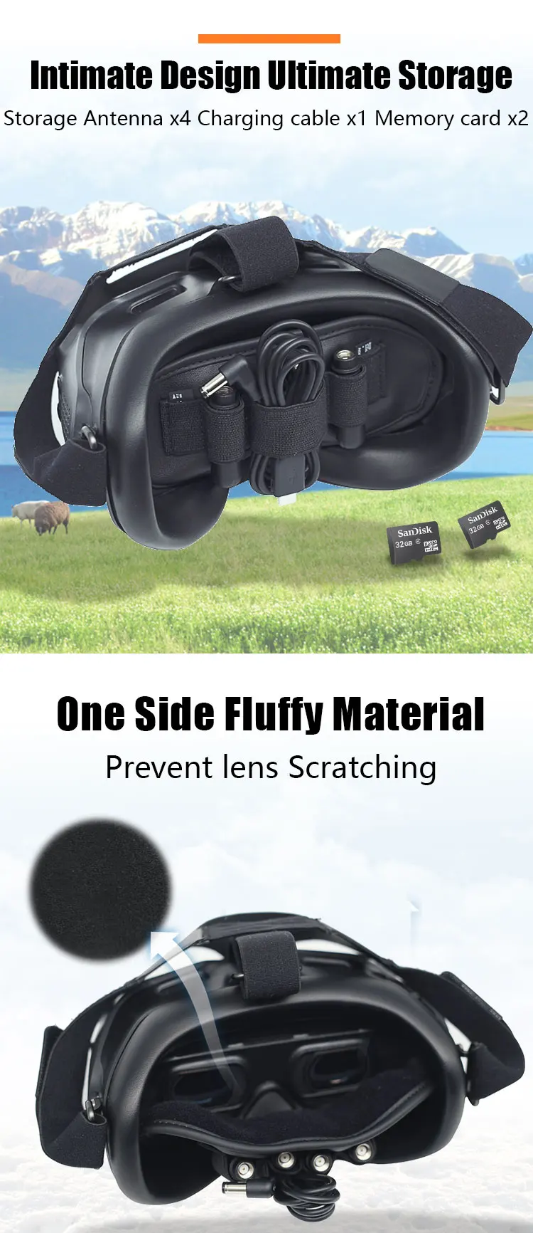 Casque réalité vr,Juste de protection pour DJI FPV Goggles V2,support ...