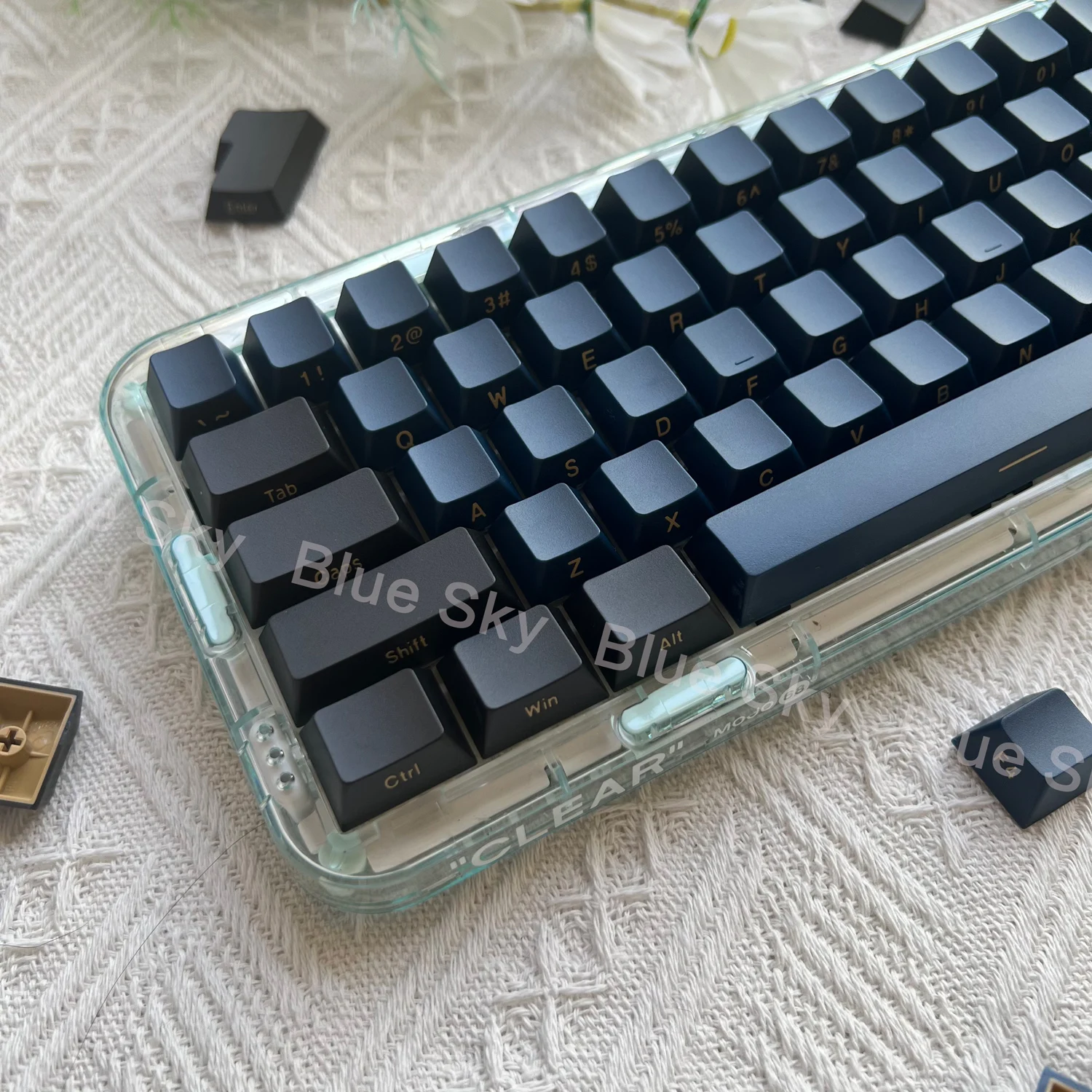 【Blue Sky】GMK theme keycaps/Double Injection molding/Cherry/Samurai ...