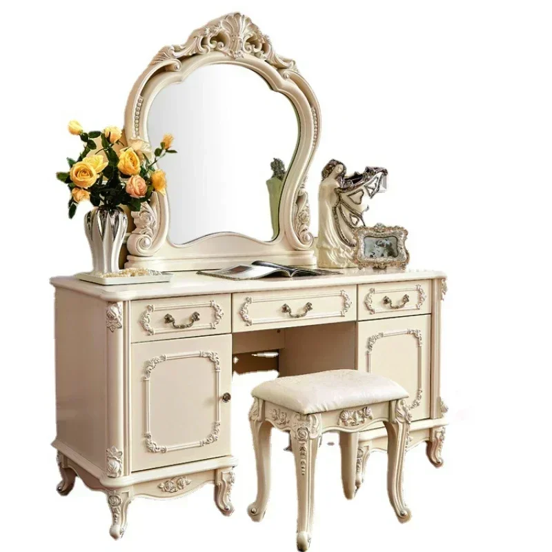 Light-Luxury-European-Dressers-for-Bedroom-Princess-Furniture-Ins-White ...