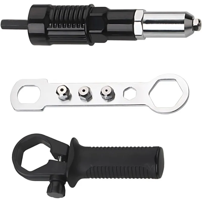3pcs Pop Rivet Gun Adapter Kit, Cordless Electric Power Drill Rivets ...
