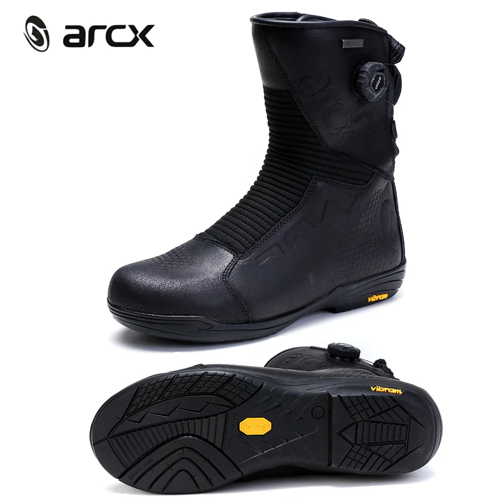 ARCX-Men-Boots-Motorcycle-Genuine-Leather-Cowhide-Motocross-Enduro ...