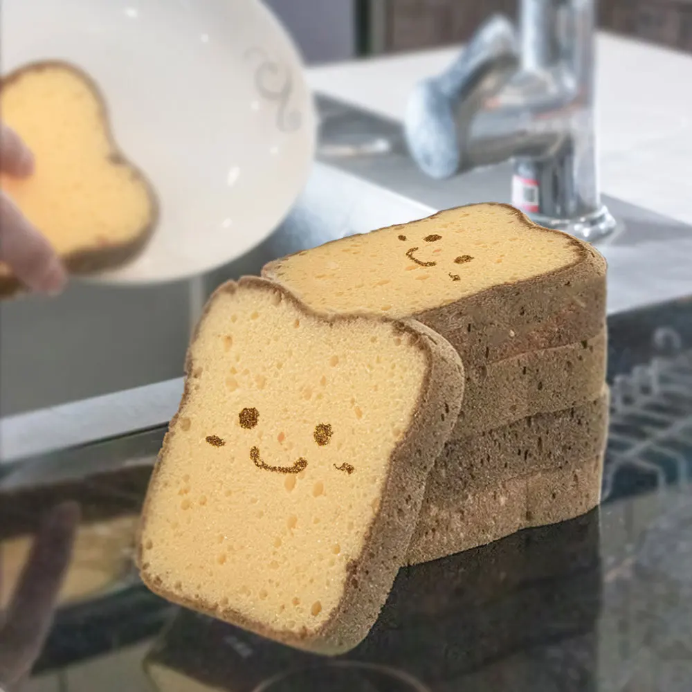 Toast Shape Dish-washing Sponges | Kitchen Tool Cleaning Scrubber ...