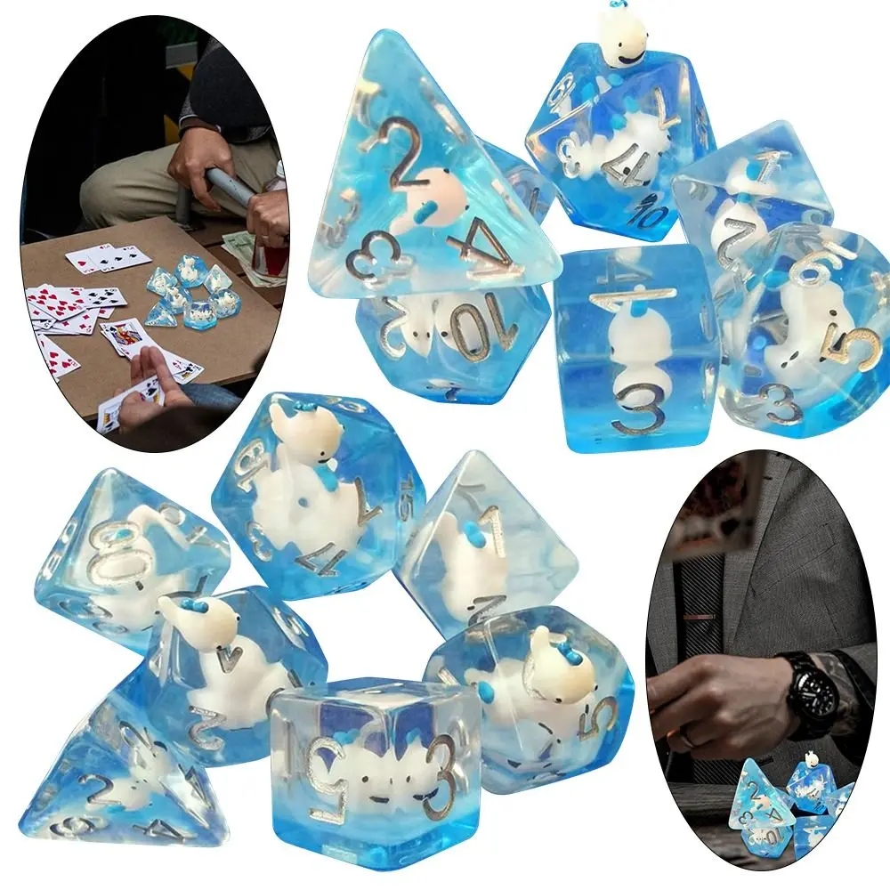 7Pcs-Set-Polyhedral-Animal-Dolphin-Dice-Set-For-TRPG-DND-Accessories ...
