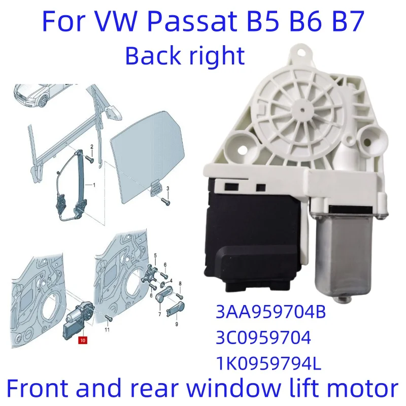 New Window lift motor module For VW Passat B5 B6 B7 1K0959794L ...