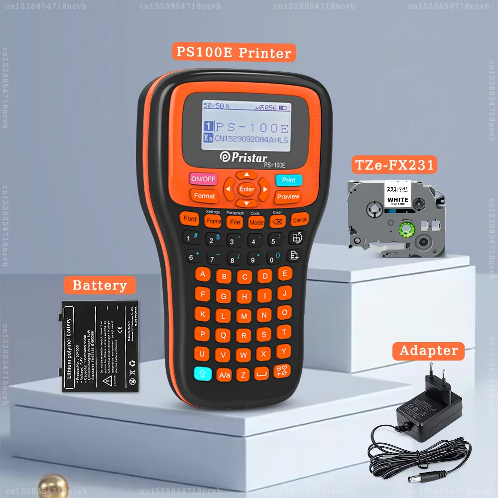 7-Language-Label-Printer-PS100E-Portable-Sticker-Self-adhesive-Labeling ...